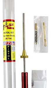 Pro Shot Gun Care Pistol Cleaning Kit 6.5-Inch Pistol Kit (.22 Caliber), Gold