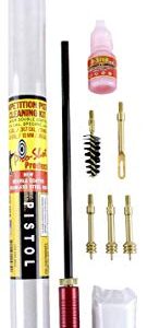 Pro Shot Gun Care Products One Piece Coated Cleaning Rod 8-Inch Coated Pistol Rod for 38 Cal./9mm-10mm/10 Cal.-45 Cal., Gold (CRK-Multi)