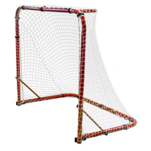 park & sun sports "street ice hockey goal with folding steel frame and nylon bungee slip net, 54" w x 44" h x 24" d, blue