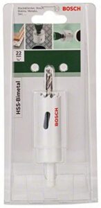 bosch 2609255602 hss bi-metal holesaw with diameter 22mm