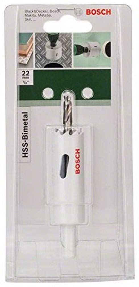 Bosch 2609255602 HSS Bi-Metal Holesaw with Diameter 22mm