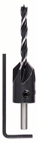 Bosch 2609255218 Wood Drill Bit with 90 Degree Countersink/Diameter 5mm