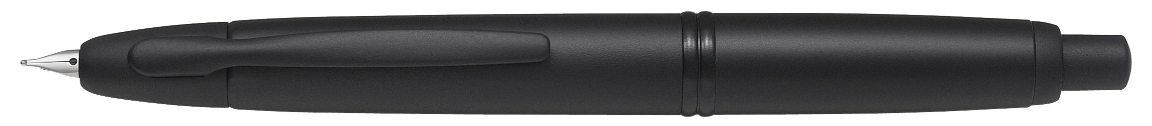 PILOT Vanishing Point Collection Refillable & Retractable Fountain Pen, Matte Black Barrel, Blue Ink, Medium Nib (60581)