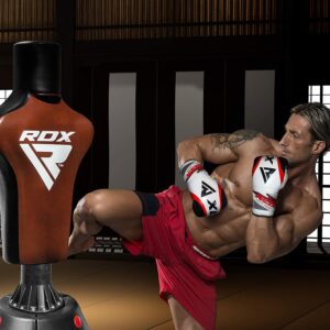 RDX Authentic Gel Bag Mitts Boxing Gloves Grappling Punch MMA UFC-Color Black, Red