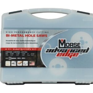 MK Morse MK0600L Advanced Edge Electricians Bi-Metal Hole Saw Kit, 8-Piece