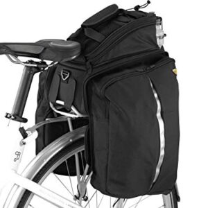 Topeak MTS TrunkBag DXP Bike Bag, Straps, Rigid Molded Panels, Water Bottle Holder