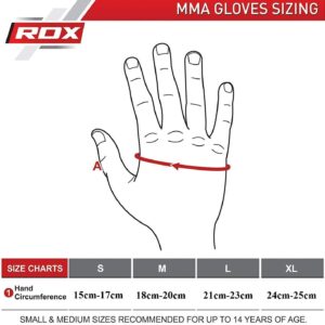 RDX MMA Gloves Sparring Martial Arts Grappling Cowhide Leather Training UFC Cage Fighting Combat Gel Mitts Punching Bag Gel Mitts