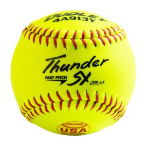 dudley 12" usasb thunder sy fastpitch softball - 12 pack