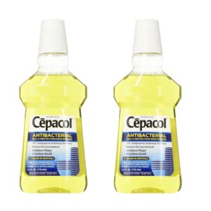 cepacol antibacterial mouthwash, gold, 48oz (2x24oz)