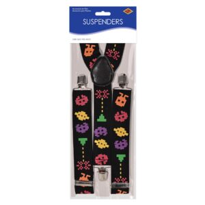 Arcade Suspenders (adjustable) Party Accessory (1 count) (1/Pkg)