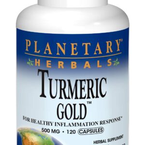 Planetary Herbals Turmeric Gold 500 Mg, 120 Count