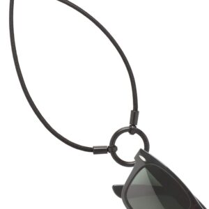 World Famous and Original LaLoop eyeglass necklace in Black., Medium