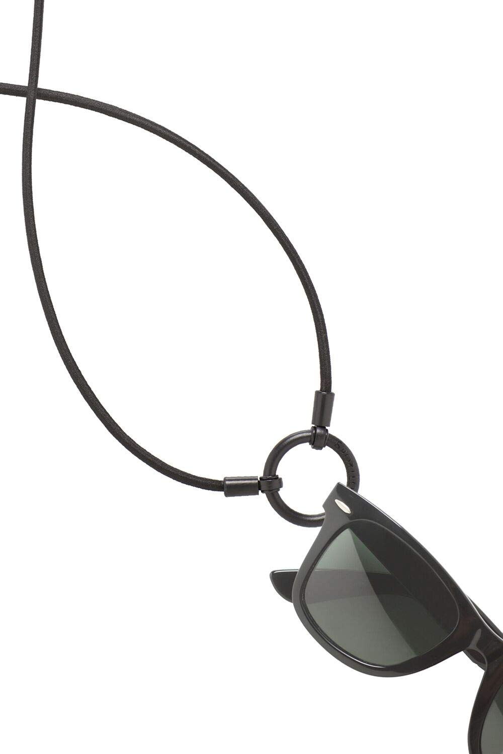 World Famous and Original LaLoop eyeglass necklace in Black., Medium