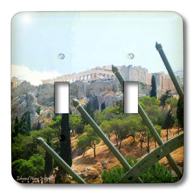 3dRose lsp_17363_2 Acropolis Ilia Athens Greece Toggle Switch