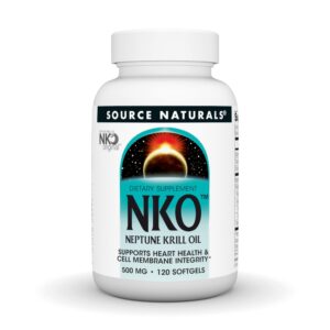 source naturals nko neptune krill oi, supports heart health and cell membrane integrity*, 500mg - 120 softgels