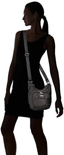 Baggallini unisex adult Criss Cross Handbags, Charcoal, One Size US