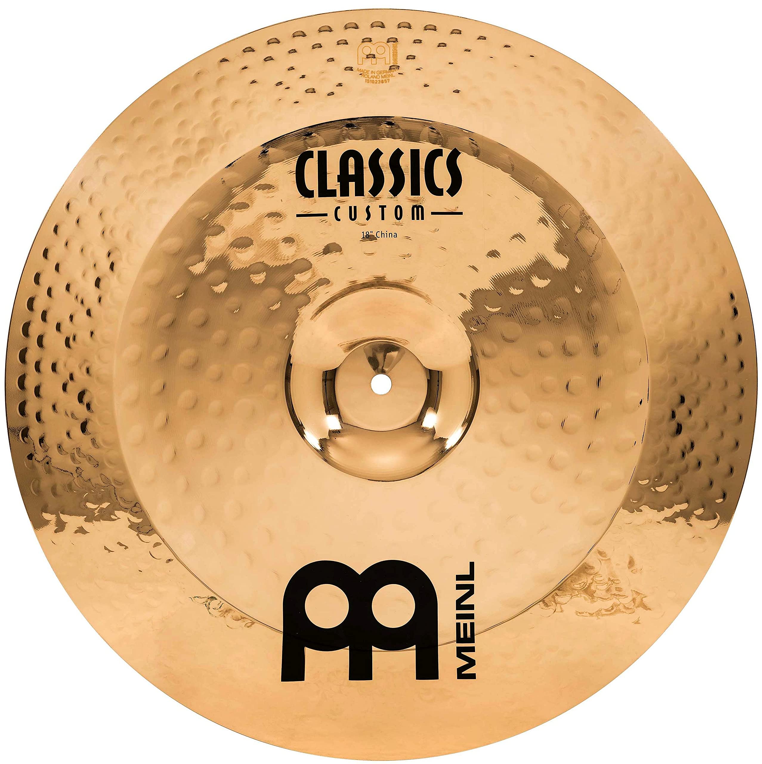 Meinl 18" China Cymbal - Classics Custom Brilliant - Made In Germany, 2-YEAR WARRANTY (CC18CH-B)