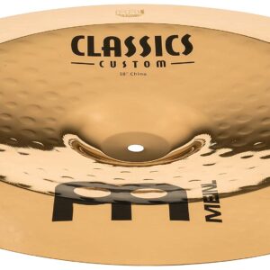 Meinl 18" China Cymbal - Classics Custom Brilliant - Made In Germany, 2-YEAR WARRANTY (CC18CH-B)