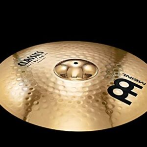 Meinl 20" Medium Ride Cymbal - Classics Custom Brilliant - Made in Germany, 2-YEAR WARRANTY (CC20MR-B)