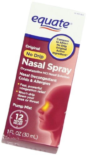 Equate - Nasal Spray, No Drip Original, 1oz (Compare to Afrin) 1-Pack