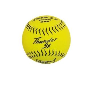 dudley nsa thunder sy synthetic 11" slow pitch softball - synthetic cover - 12 pack