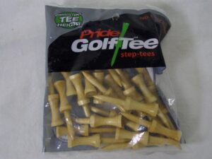 pride golf tee, 3-1/4-inch stepdown tee, 25 count, natural