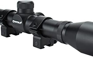 BARSKA 4x32 Plinker-22 Riflescope w/ 3/8-Inch Dovetail Rings , Black