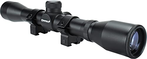 BARSKA 4x32 Plinker-22 Riflescope w/ 3/8-Inch Dovetail Rings , Black