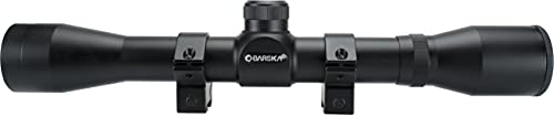 BARSKA 4x32 Plinker-22 Riflescope w/ 3/8-Inch Dovetail Rings , Black