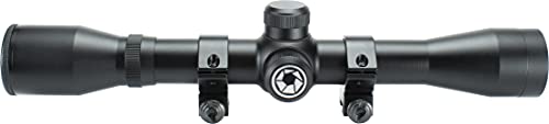 BARSKA 4x32 Plinker-22 Riflescope w/ 3/8-Inch Dovetail Rings , Black