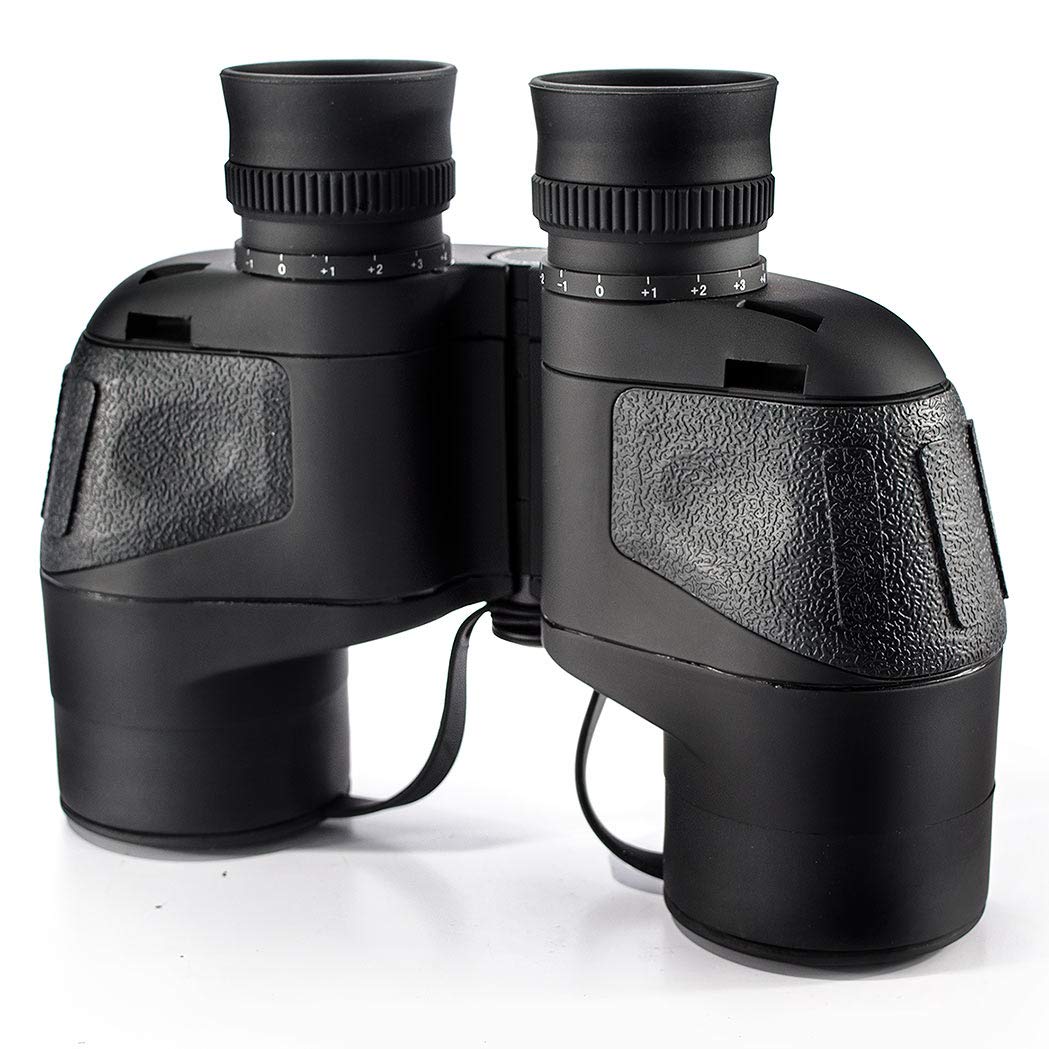 BARSKA 7x50 WP Battalion Floating Binoculars with Internal Rangefinder , Black