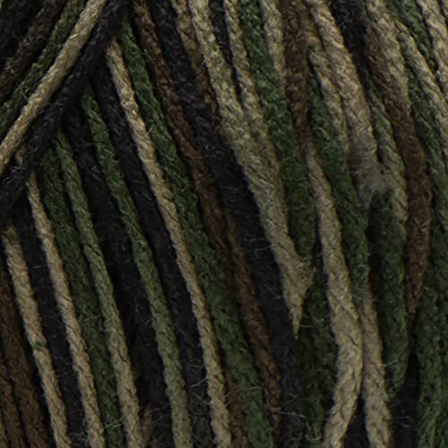 Red Heart Camouflage Super Saver Jumbo Yarn, 1 Pack, 1446 Foot