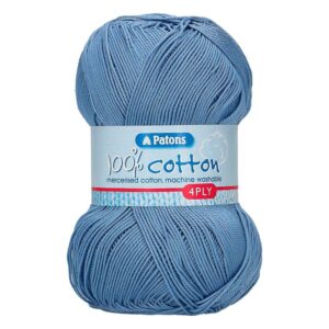 patons 100% cotton 4 ply - denim (1697)