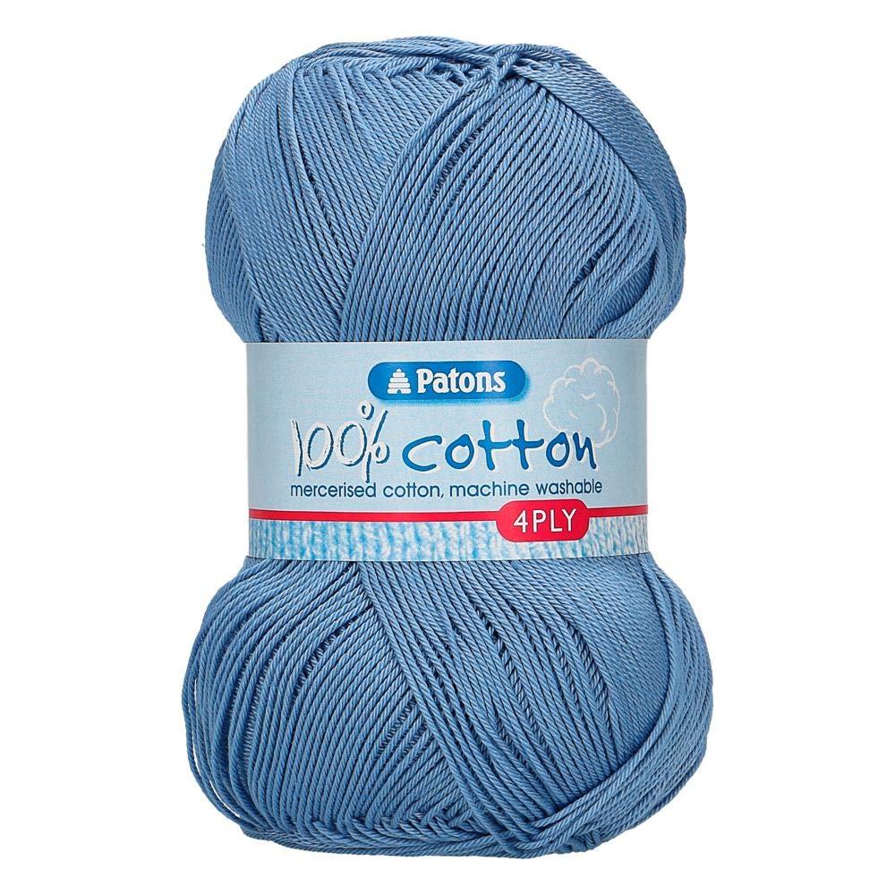 Patons 100% Cotton 4 Ply - Denim (1697)