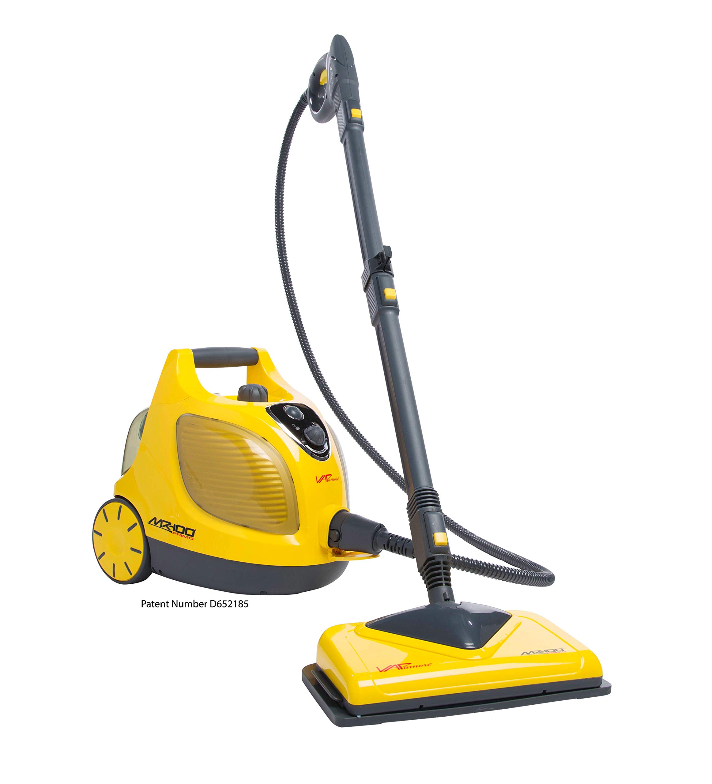 Vapamore MR-100 Primo Steam Cleaner, 20 Extensions/Attachments including the Turbo Pet Tool, Chemical Free Professional-Grade Steamer for Cleaning Floors, Mattresses, Cars, Upholstery and More