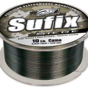 Sufix Siege 330-Yards Spool Size Fishing Line (Camo, 8-Pound)