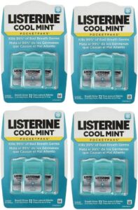 listerine cool mint pocketpaks breath strips, 12-24-strip pack total 288 strips