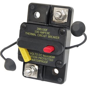 Blue Sea Systems 7184 285 Series Circuit Breaker, Surface Mount, 60 Amp, 48V DC