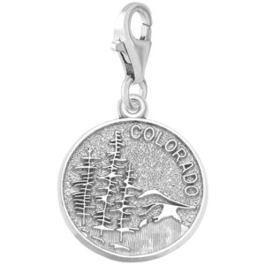 rembrandt charms colorado charm with lobster clasp, sterling silver