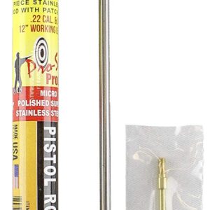 Pro Shot Products 12-Inch Pistol .22 Caliber and 7 Up Cleaning Rod, Brass (1PS-12-22/U)