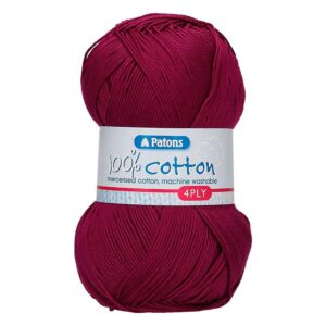 patons 100% cotton 4 ply - fuschia (1742)