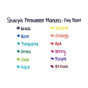 SHARPIE Permanent Markers, Fine Point