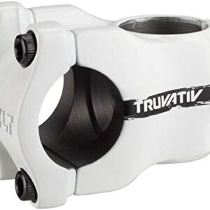 Truvativ Hussefelt Stem 40mm Clamp 31.8mm +/-0 Deg 1 1/8 in White Aluminum MTB