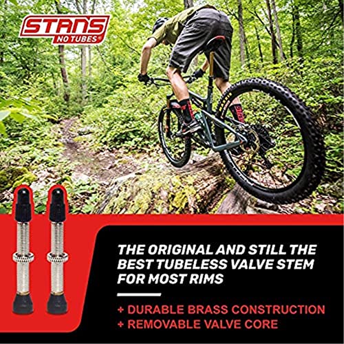 Stans-No Tubes 44mm Presta Universal Valve Stem (Carded Pair for Road)