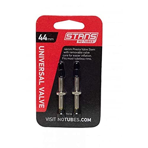 Stans-No Tubes 44mm Presta Universal Valve Stem (Carded Pair for Road)