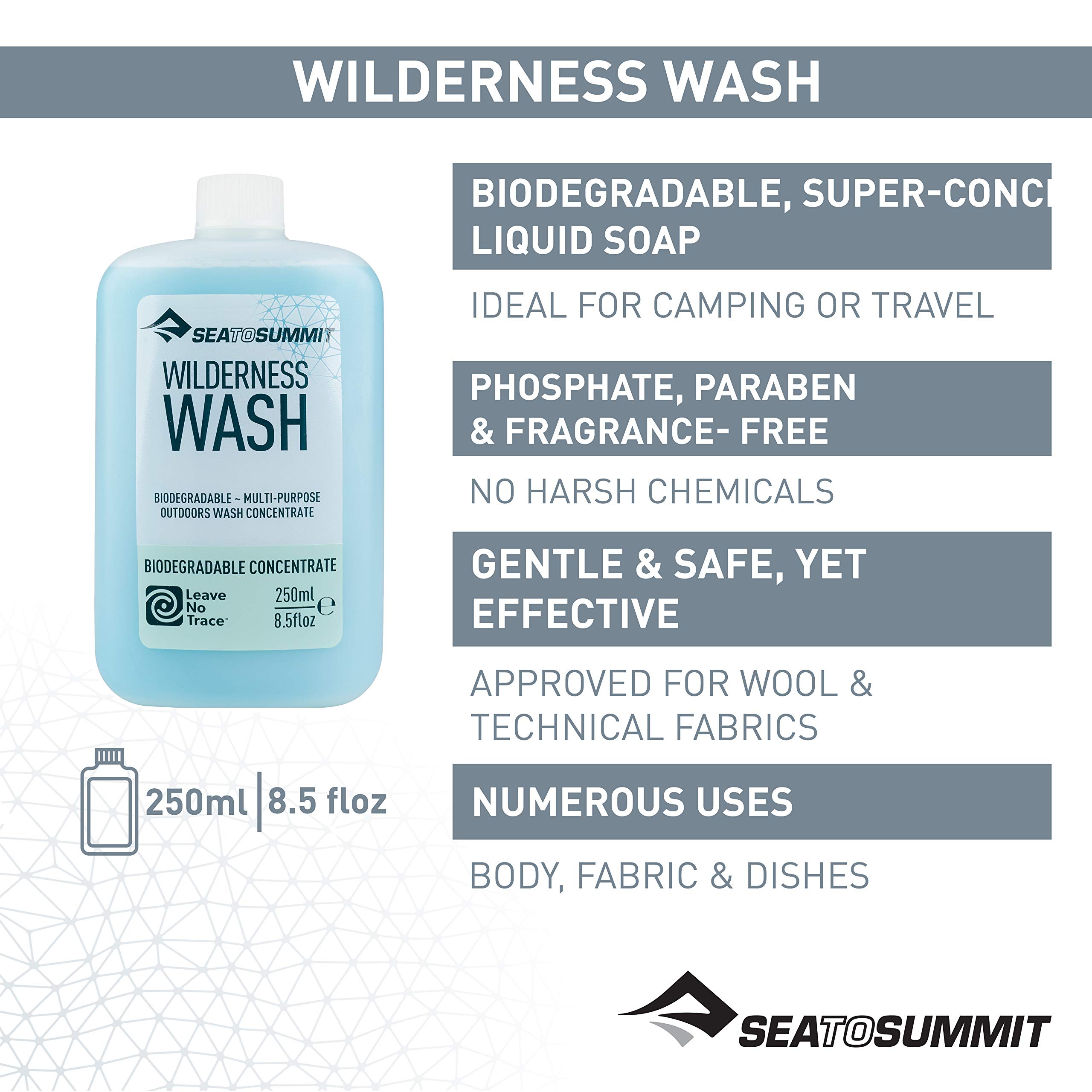 Sea To Summit Wilderness Wash (8.5 Ounce/ 250ml)