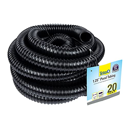 TetraPond Pond Tubing, 1.25-Inch Inner Diameter, 20-Feet Length, Black