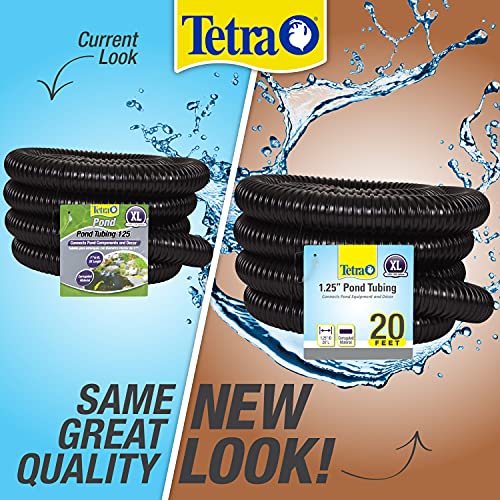 TetraPond Pond Tubing, 1.25-Inch Inner Diameter, 20-Feet Length, Black