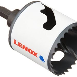 Lenox Tools Bi-Metal Speed Slot Arbored Hole Saw with T3 Technology, 1-13/16"