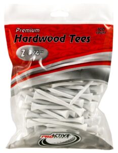 proactive sports 2 3/4-inch tees, white (100/package)